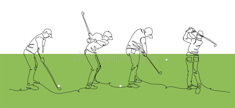 Golf Course Line Drawing Stock Illustrations – 244 Golf Course Line ...