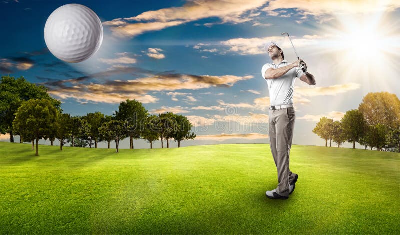 Golf. stock photo. Image of playing, strike, golfing - 14438490