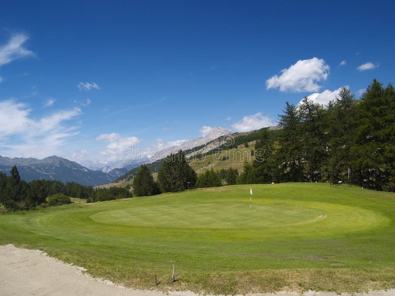 Golf Playground in Mountain Stock Photo - Image of torino, sports: 24044216