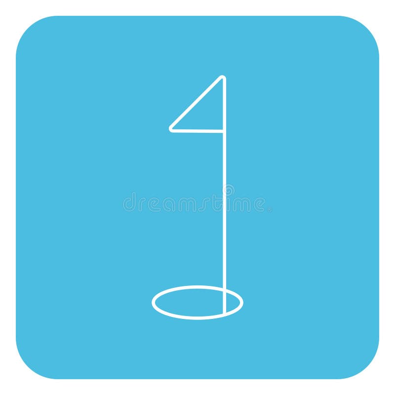 Golf Pole. Vector Illustration Decorative Design Stock Vector ...