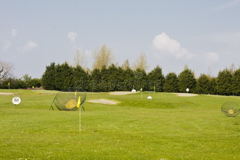 Golf practice range stock image. Image of nature, swing - 24144445