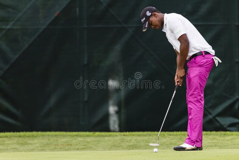 Golf Pro Putting editorial stock image. Image of ball - 28121029