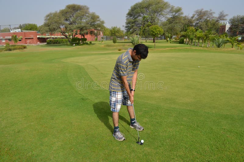 Putt Shot stock photo. Image of lesson, exercise, senior - 937398