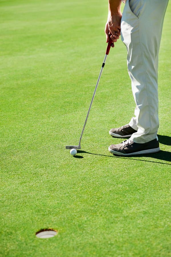Golf putt green stock image. Image of caucasian, hobby - 40579745
