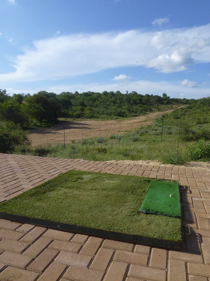 Golf range stock image. Image of range, bush, nature - 36571907