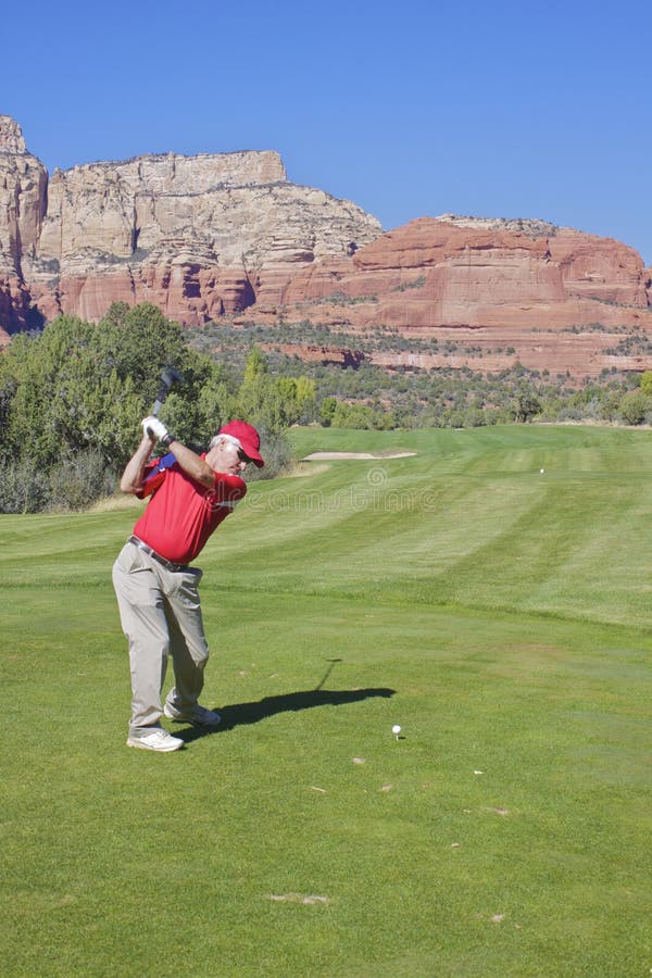 Golf in the Red Rocks stock photo. Image of landscape - 27391348