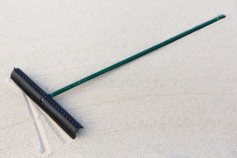Golf Sand Rake stock photo. Image of outdoors, healthy - 28643414