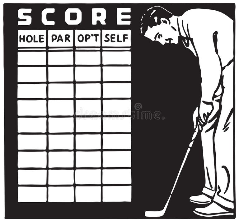 Golf Score Card Stock Illustrations – 51 Golf Score Card Stock ...