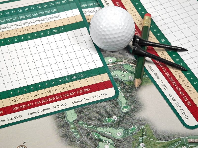Bad golf day stock photo. Image of ball, count, pencil - 1710902