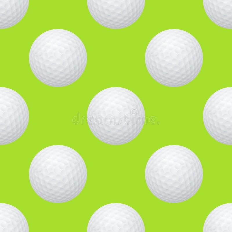 Golf Balls Seamless Pattern Stock Illustrations – 134 Golf Balls ...