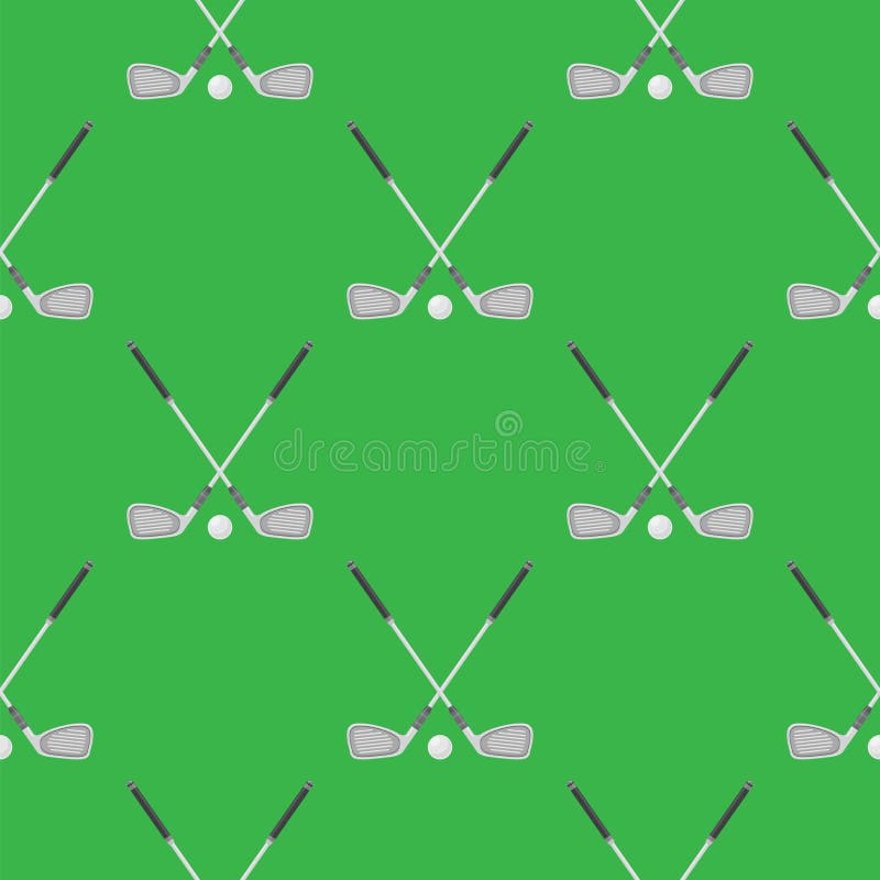 Golf Seamless Pattern. Summer Sport Background Stock Vector ...