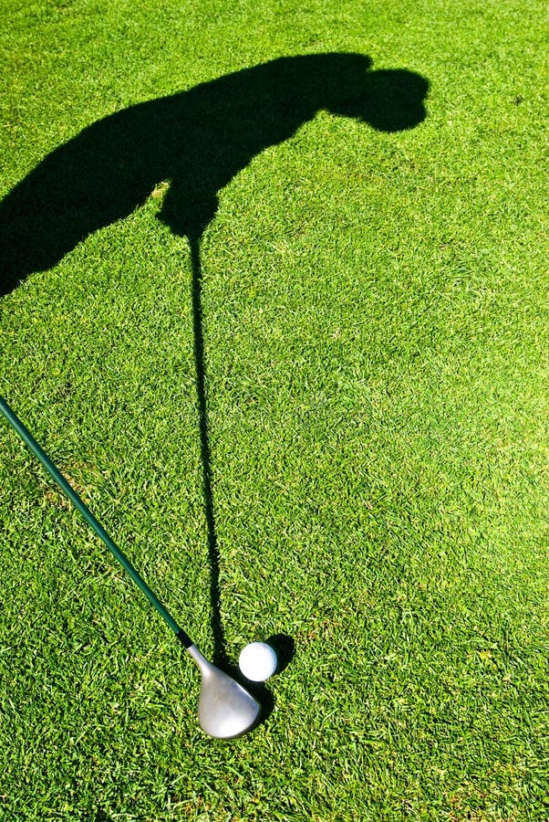 Golf shadow stock photo. Image of ball, fairway, golf - 2803018