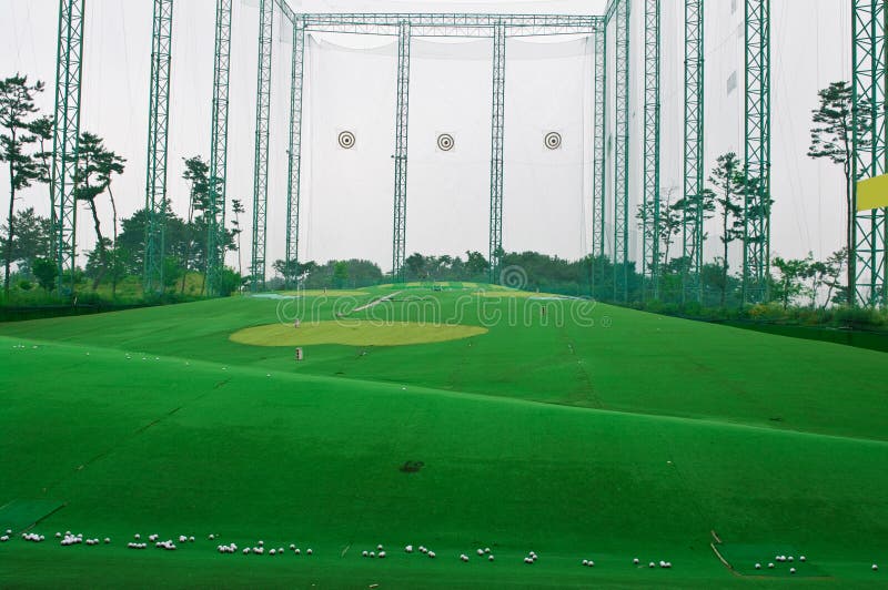 Golf shooting range stock image. Image of deserted, facility - 15490859