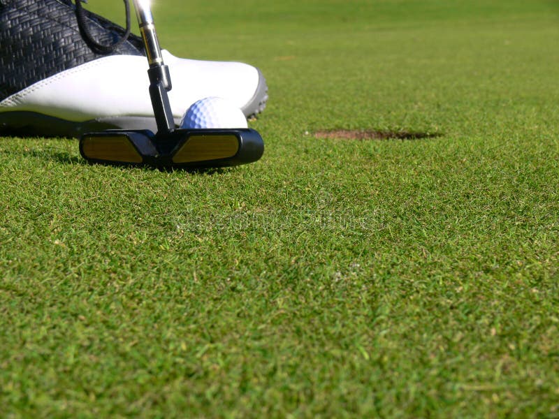 Golfer Putting stock photo. Image of caucasian, aiming - 12666480
