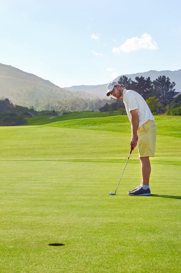 Golf shot man stock photo. Image of play, outside, people - 36517114