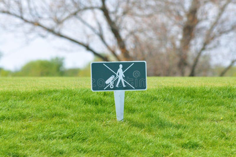 Golf sign stock photo. Image of fairway, directional - 16802338