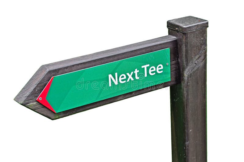 Golf Sign: Next Tee stock photo. Image of golfing, recreation - 26980928