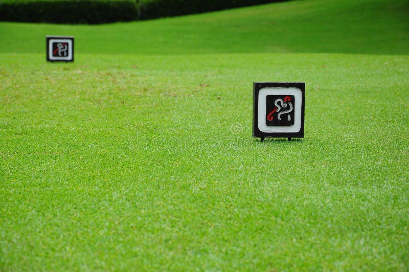 Golf Signs stock image. Image of golf, green, direction - 15577725