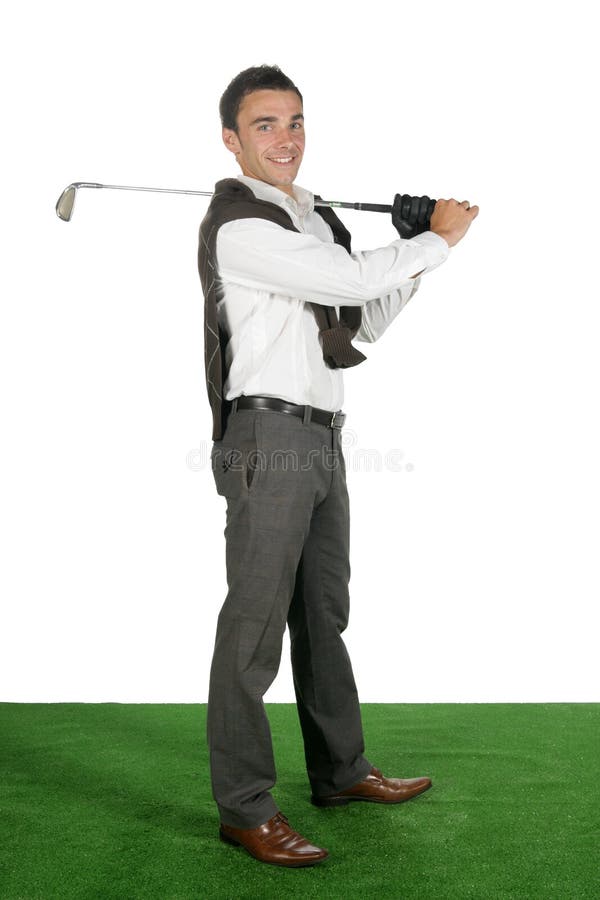 Golf stock photo. Image of face, smile, game, glove, estacopy - 34450140
