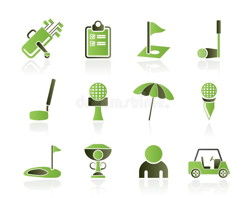 Vector Set: Golf Labels and Icons Stock Vector - Illustration of ...