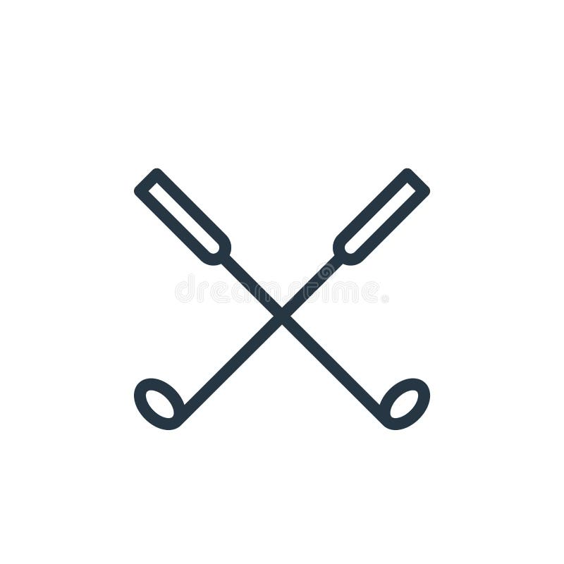 Golf Stick Icon Vector from Sports Concept. Thin Line Illustration of ...