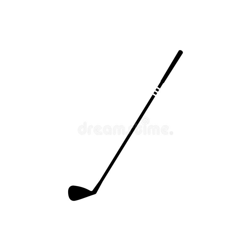 Golf Stick Silhouette Vector Flat Illustration Design Stock Illustration - Illustration of ...