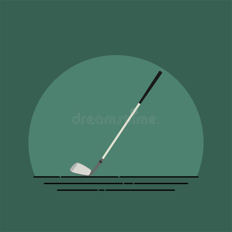 Golf Stick Vector Illustration Stock Vector - Illustration of putter ...