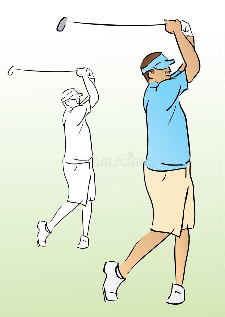 Golfer Swing Drawing Stock Illustrations – 1,966 Golfer Swing Drawing ...