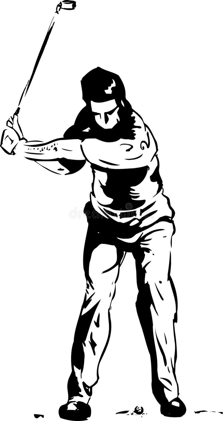Golf Swing Stages Illustration Stock Illustrations – 27 Golf Swing ...