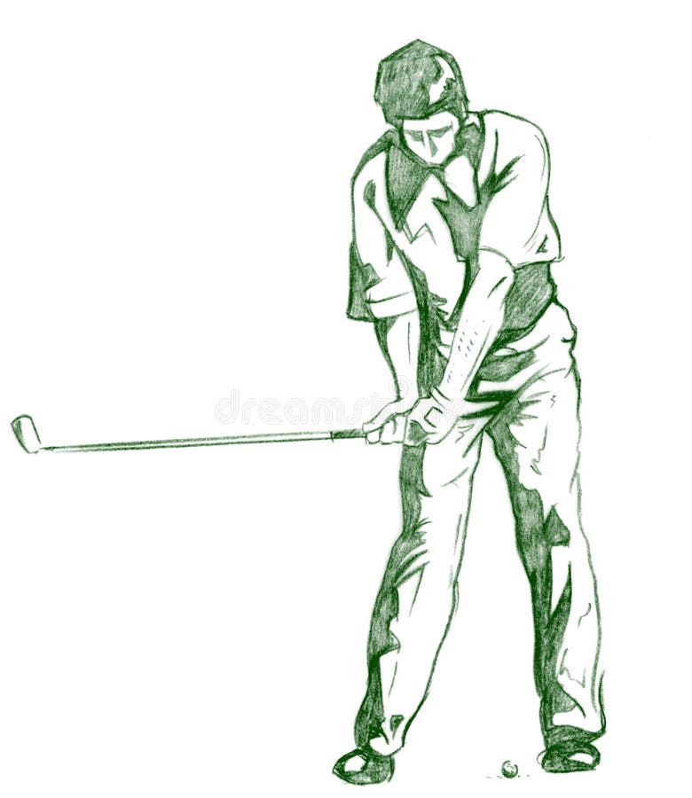Golf Swing Stages Vector Illustration Stock Vector - Illustration of ...