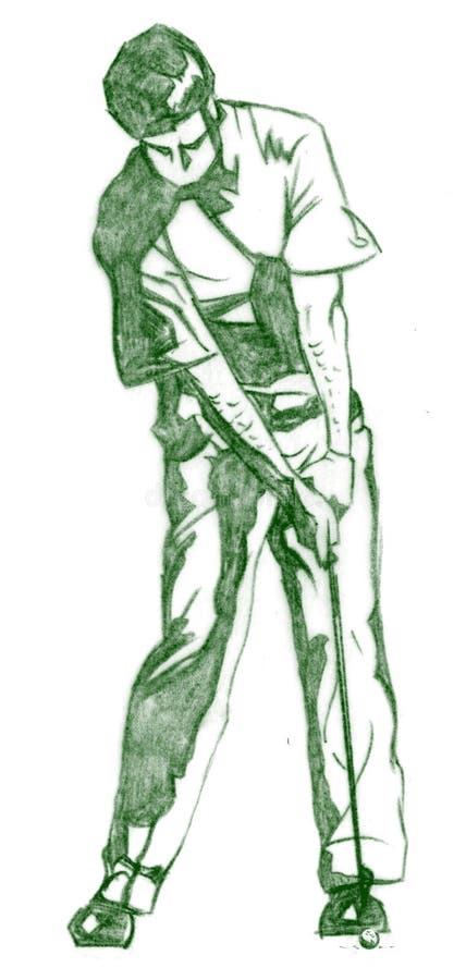 Golf Swing Stages Vector Illustration Stock Vector - Illustration of ...