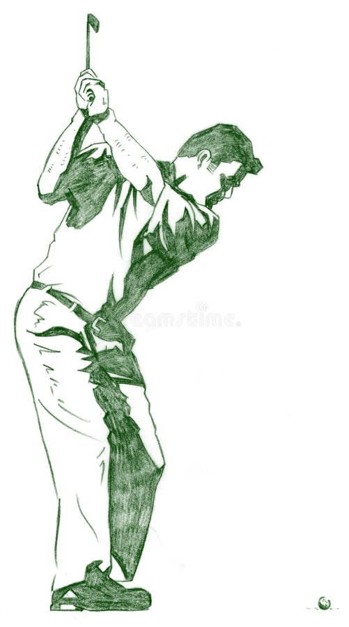 Golf Swing Stages Vector Illustration Stock Vector - Illustration of ...