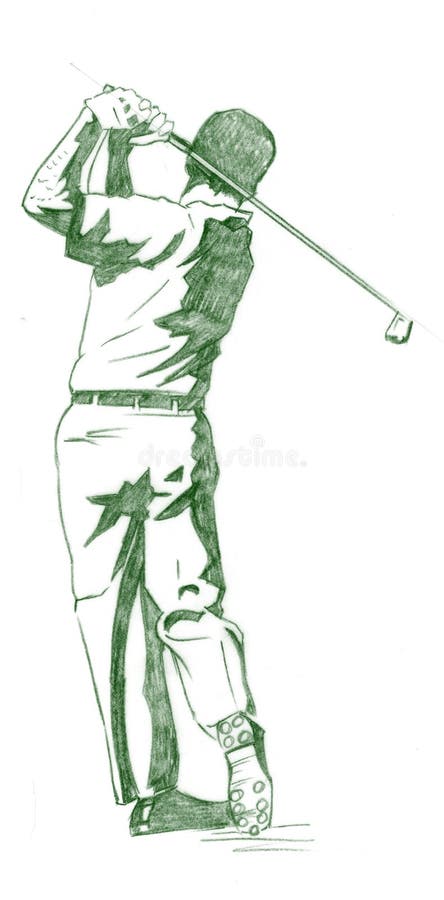 Golf Swing Stages Vector Illustration Stock Vector - Illustration of ...