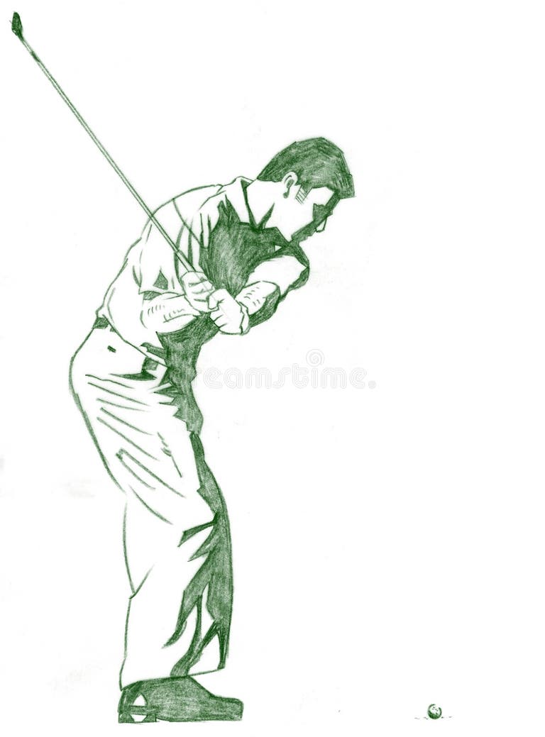 Golf Swing Pose Illustration Stock Illustrations – 331 Golf Swing Pose ...