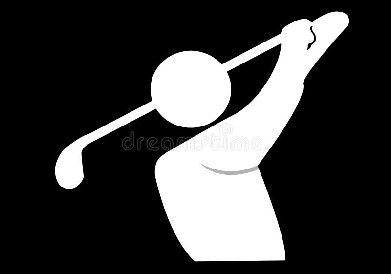 Golf Cart white stock vector. Illustration of golfer - 49275348