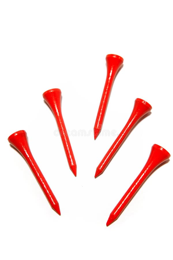 Golf tees stock photo. Image of isolated, clipping, macro - 5571884