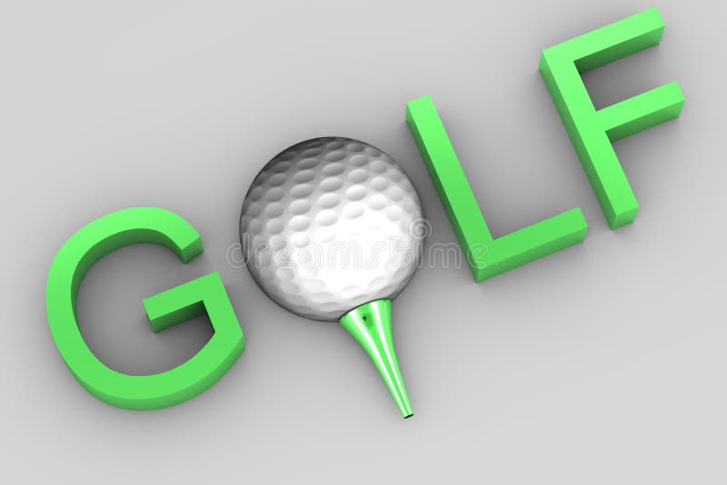 Template for Your Golf Design with Sample Text Stock Vector ...