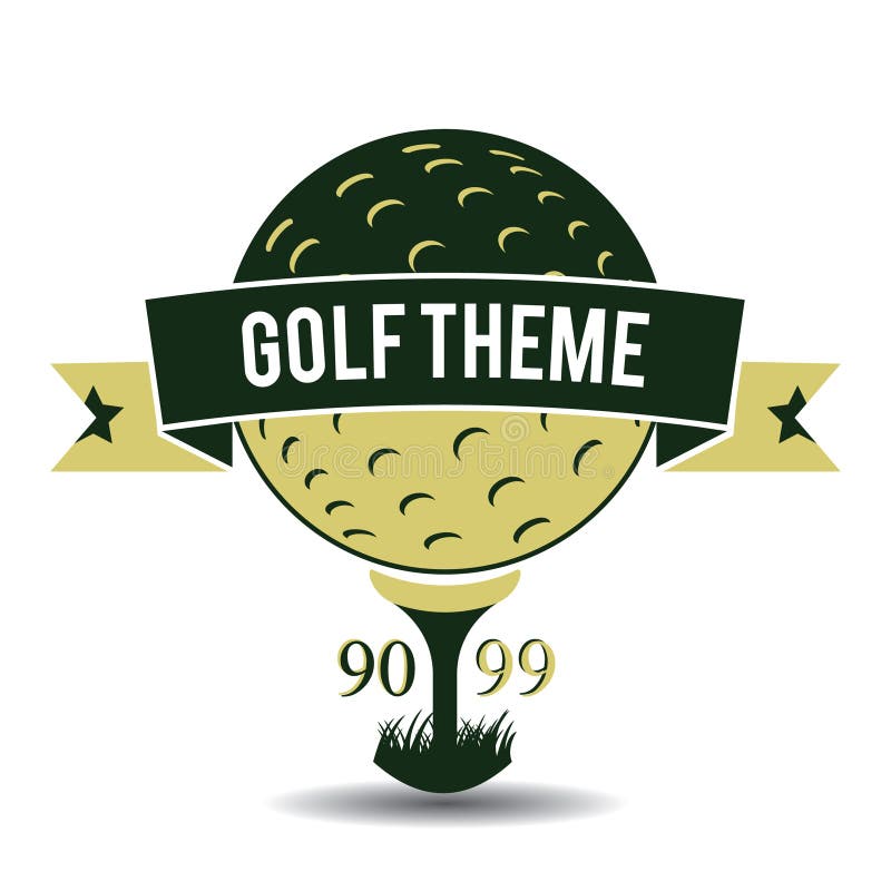 Golf Theme Label. Vector Illustration Decorative Design Stock Vector ...