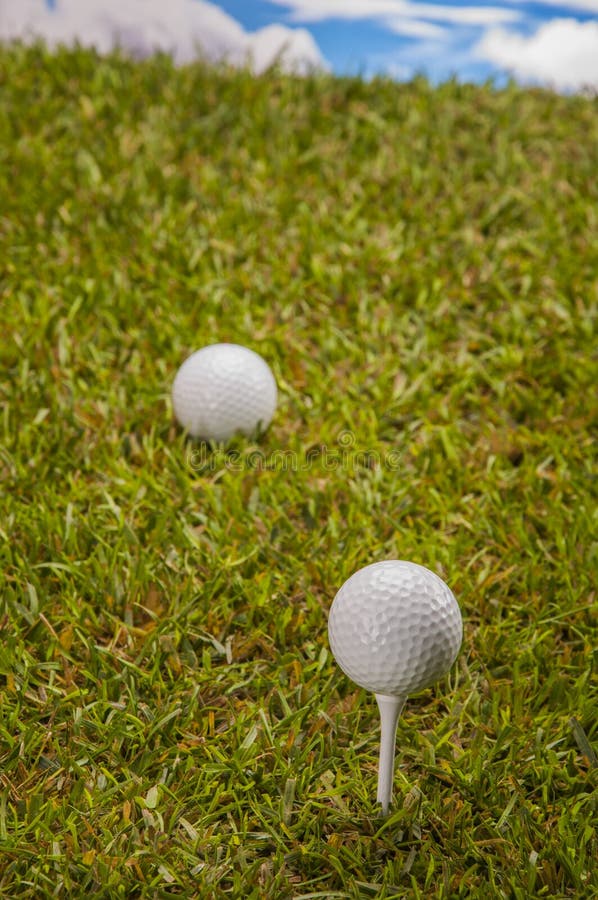 Golf theme stock image. Image of green, clouds, summer - 34898959
