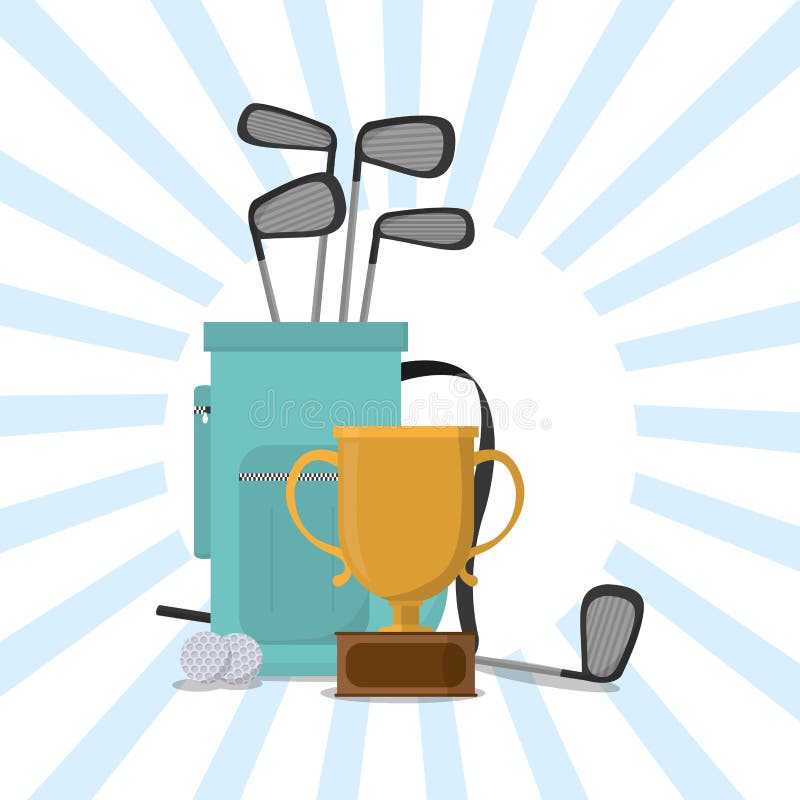 Golf championship cup stock vector. Illustration of golfing - 113501847