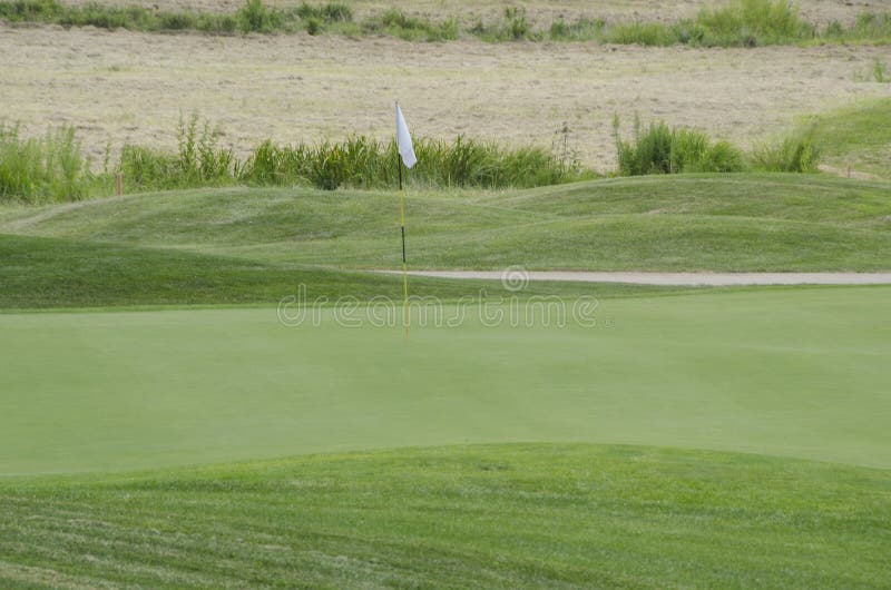 Golf turf with Guy playing stock image. Image of ball - 88306495