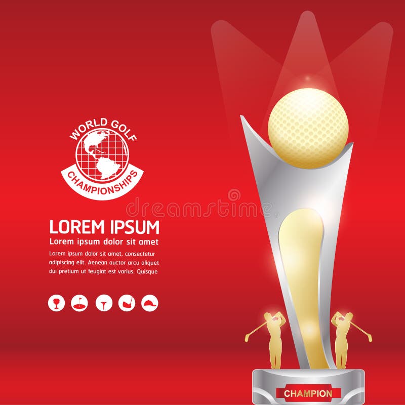 Golf Vector Concept Golf Tournament World Stock Vector - Illustration ...