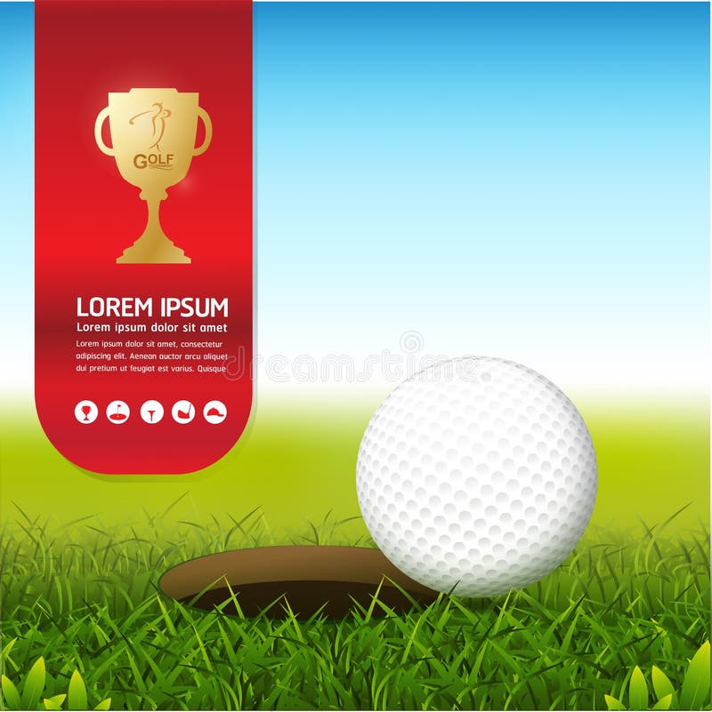 Golf Vector Concept Golf Tournament World Stock Vector - Illustration ...
