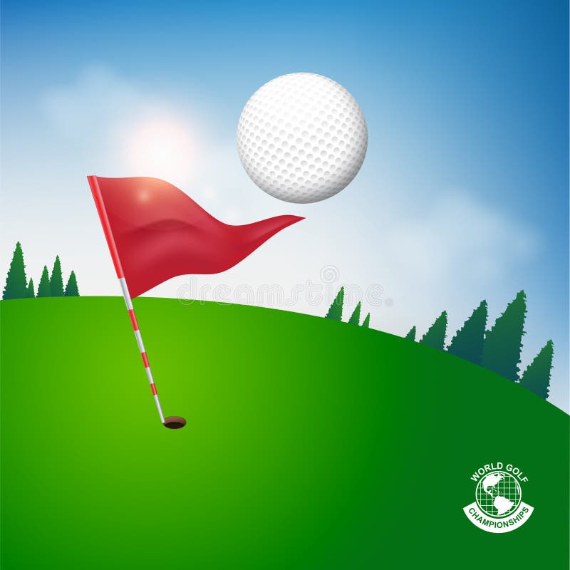 Golf Vector Concept Golf Tournament World Stock Vector - Illustration ...