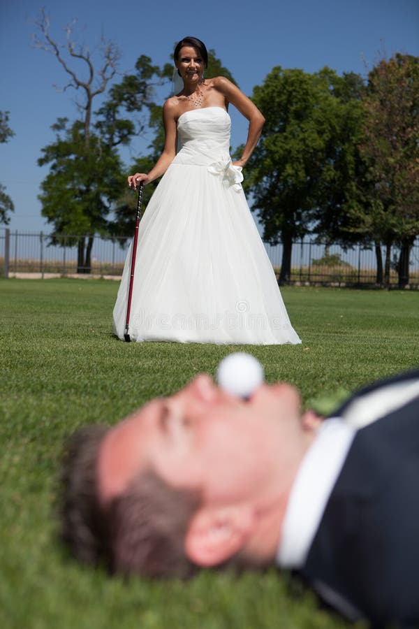 Wedding golf stock photo. Image of decoration, groom - 19303748