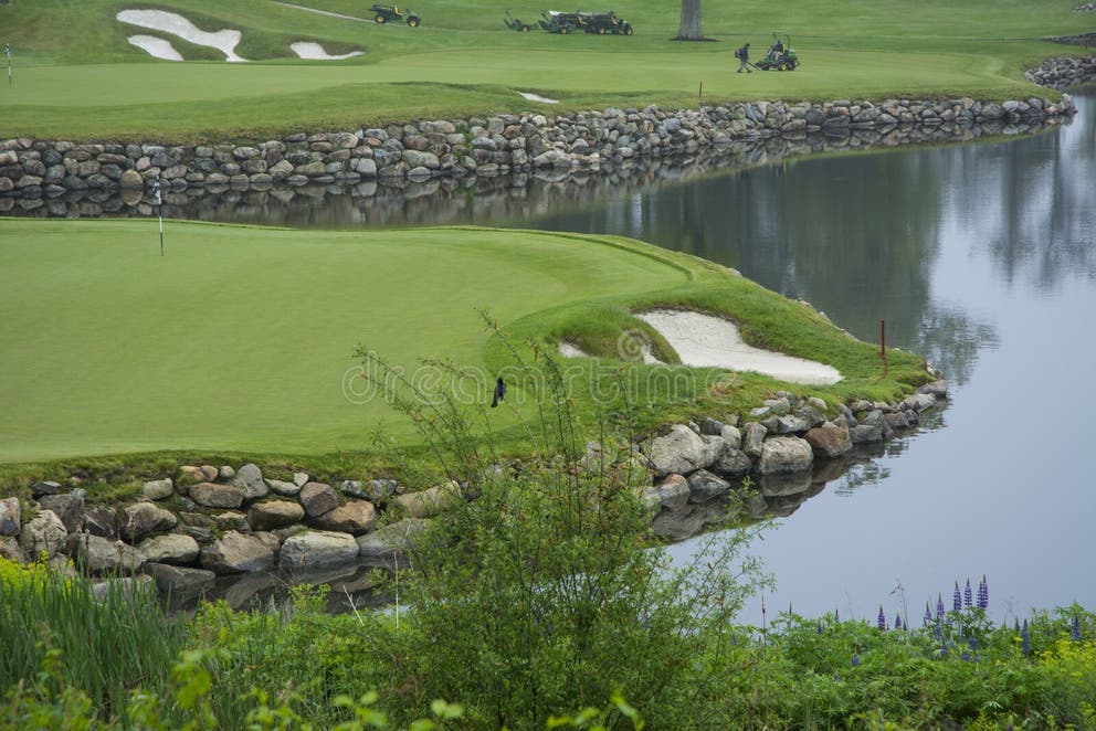 Golf Workers stock image. Image of walls, lines, water - 31475447