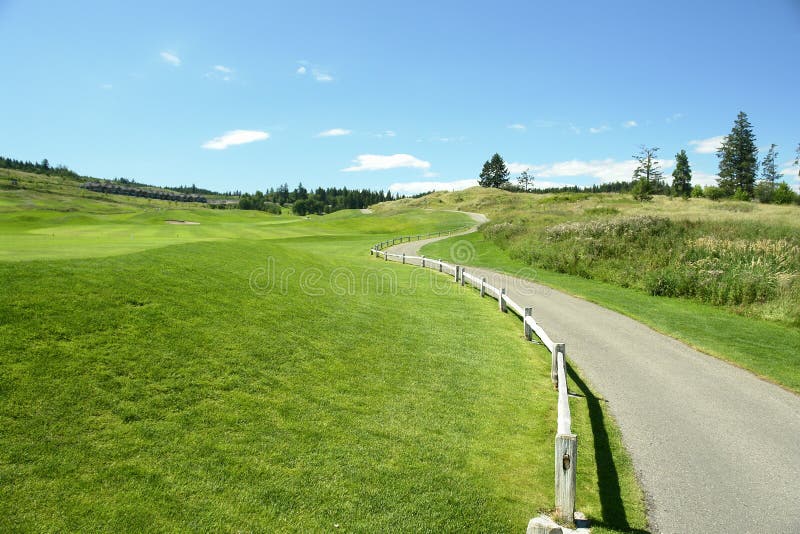 Golfcart Path stock photo. Image of fairway, meadow, golf - 2866904
