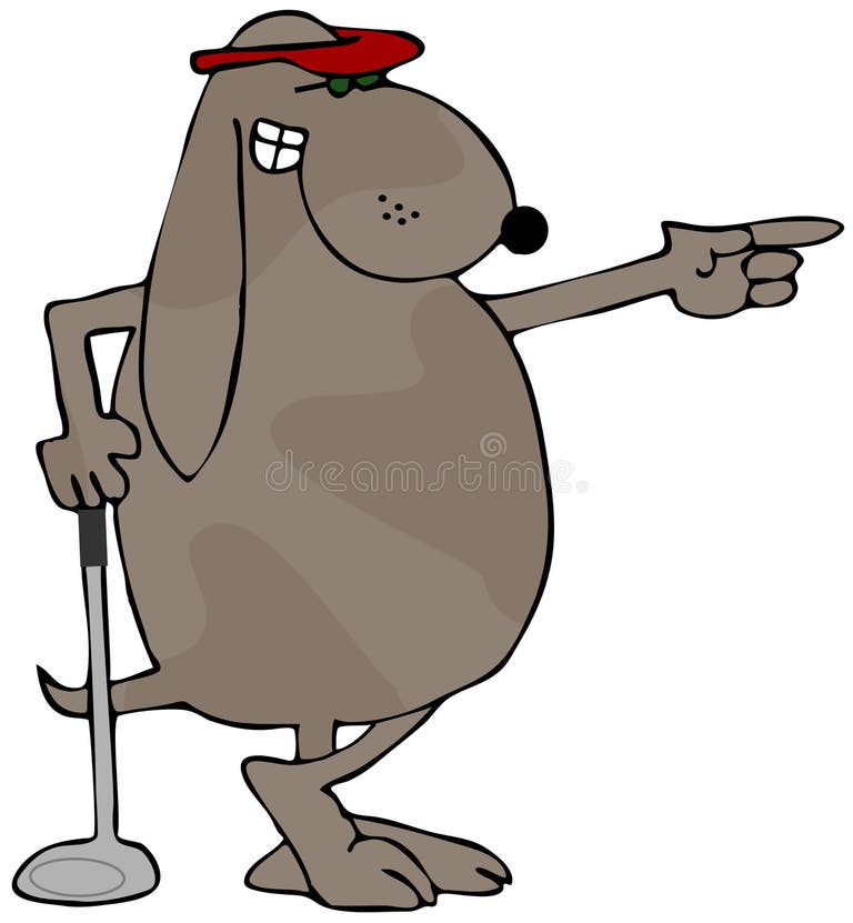Cartoon Golf Dog Stock Illustrations – 200 Cartoon Golf Dog Stock ...