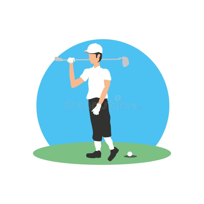 Stick Figure Golfing Stock Illustrations – 220 Stick Figure Golfing ...