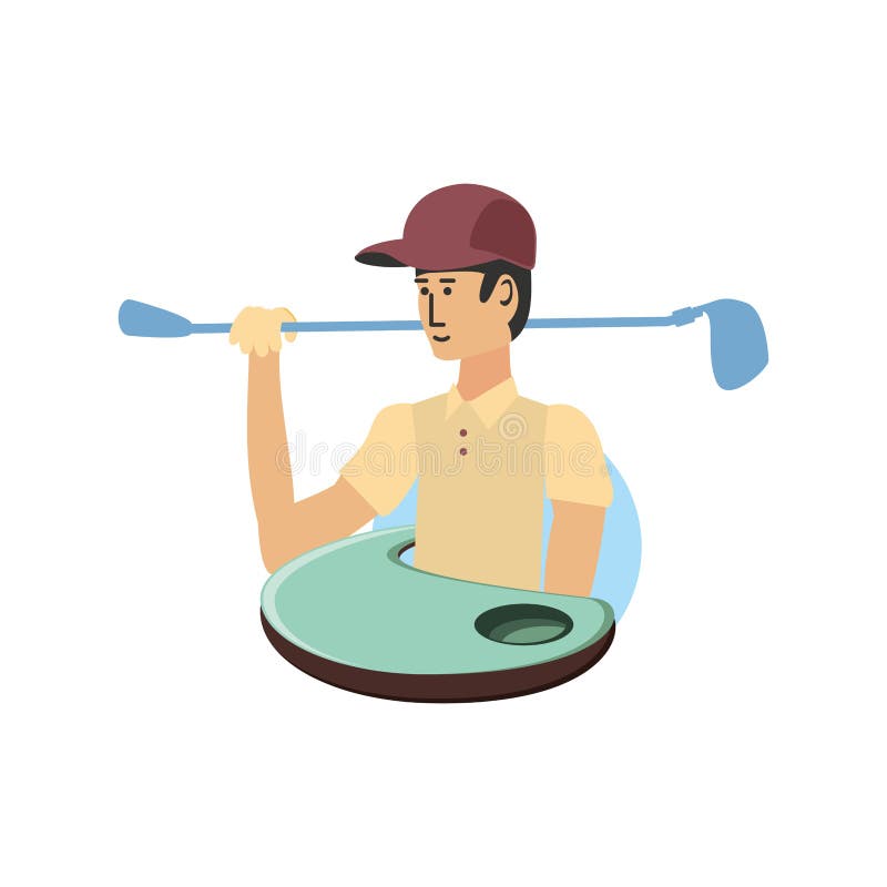 Stick Figure Golfing Stock Illustrations – 220 Stick Figure Golfing ...